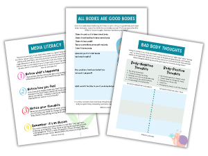 Body Image Worksheets for Eating Disorders - More-Love.org